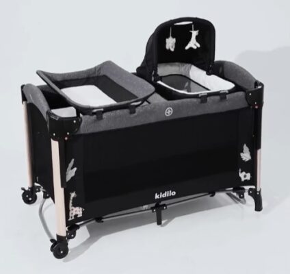 Lit Cododo Multifonction Avec Couffin Deluxe Noir – Kidilo | Allo Bebe Maroc
