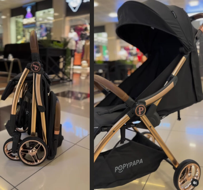 Poussette Autopliante Gold/Black - Popypapa | Allo Bebe Maroc